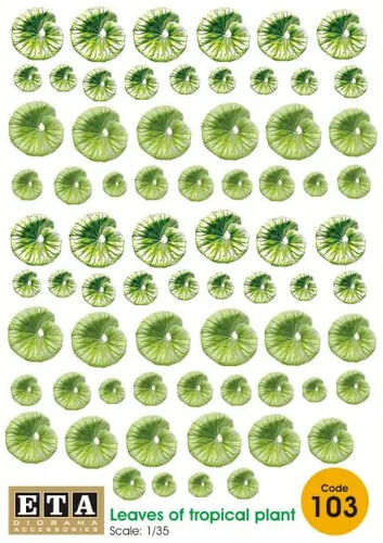 ETA DIORAMA ACCESSORIES 103 Leaves of Tropical Plant