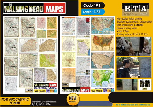 ETA DIORAMA ACCESSORIES 193 The Walking Dead - Maps