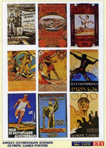 ETA DIORAMA ACCESSORIES 1372 Olympic Games Posters (1896-1936)