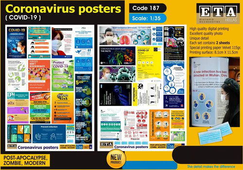 ETA DIORAMA ACCESSORIES 187 Coronavirus posters