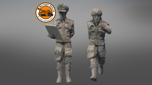 IDAP Technology PMI0473D German Pilots WWII Set 1 (Casted Figures)