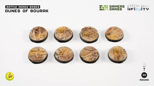 GamersGrass GGB-DBR25 Dunes Of Bourak - Round 25mm (8pcs)