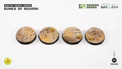 GamersGrass GGB-DBR40 Dunes Of Bourak - Round 40mm (4pcs)