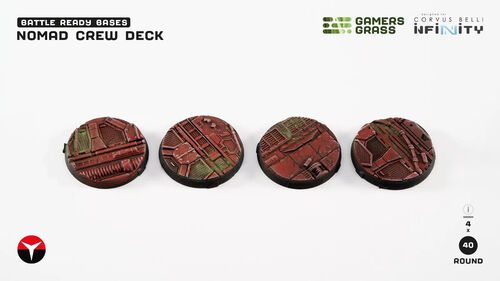 GamersGrass GGB-NCDR40 Nomad Crew Deck - Round 40mm (4pcs)