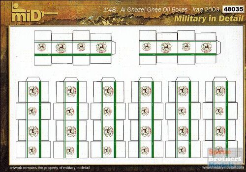 Military In Detail 48035 Al Ghazel Ghee Oil Boxes - Iraq 2003
