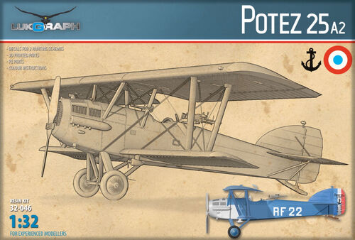 Lukgraph 32-046 Potez 25 A2 in French Service (2 schemes)