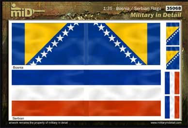 Military In Detail 35068 Bosnian/Serbian Flags