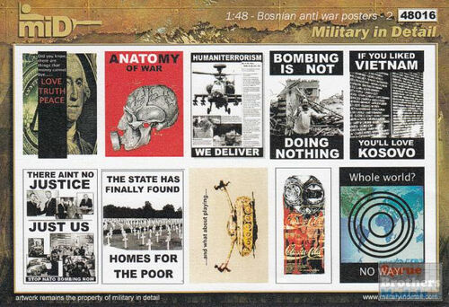 Military In Detail 48016 Bosnian Anti-War Posters #2