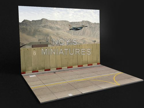 Noy's Miniatures 14421 IDF/AF Airbase Set Version 1 (Concrete Revetment) - Display Base
