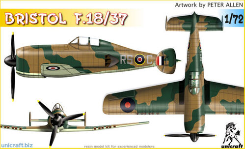 Unicraft 72123 Bristol F.18/37 (Unicraft kits do not include decals)