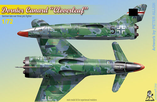 Unicraft 72129 Dornier Canard Cloverleaf - German 1944 Three-Engined Jet Fighter (Unicraft kits do not include decals)