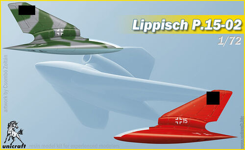 Unicraft 72144 Lippisch P.15-02 - German Experimental Jet (Unicraft kits do not include decals)