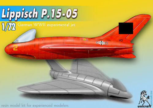 Unicraft 72156 Lippisch P.15-05 - German WWII Jet Project (Unicraft kits do not include decals)