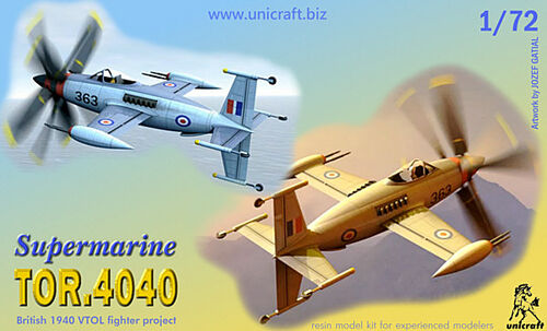 Unicraft 7298 Supermarine TOR.4040 (Unicraft kits do not include decals)