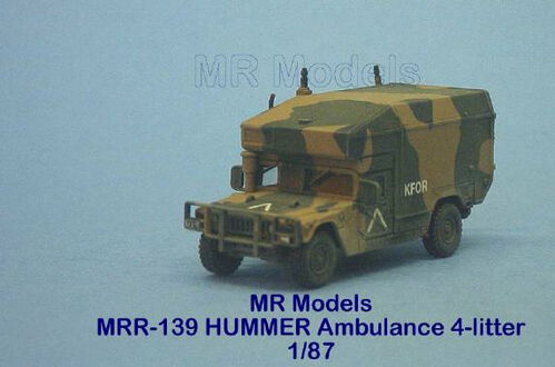 MR Modellbau 87139 M997A1 Hummer - Maxi Ambulance 4-litter