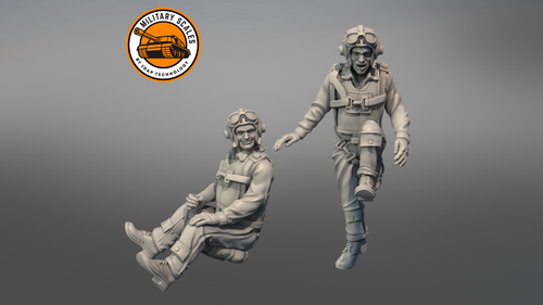IDAP Technology PMI0428D US Navy Pilots WW2 Set #2 (Casted Figures)