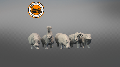 IDAP Technology PMI0361A Hippos Set Of 5pcs