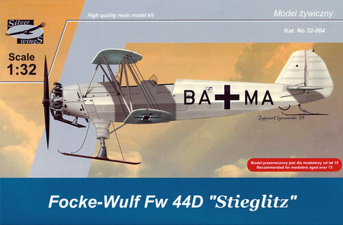 Silver Wings 32-004 Focke-Wulf Fw44 D Stieglitz - ski