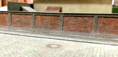 Model scene 48815 Brick Wall/Fence H0