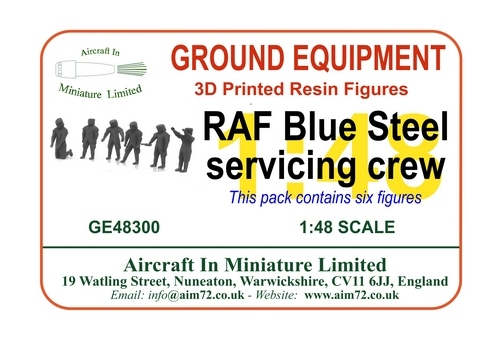 Aircraft In Miniature Ltd GE48300 RAF Blue Steel Servicing Crew (6 figures in protective clothing)