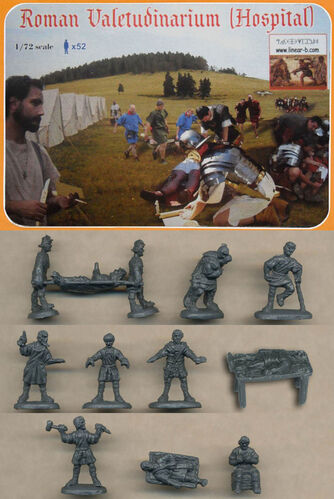 Linear-A 005 Roman Valetudinarium - Roman Hospital (52 figures in 13 poses & accessories)