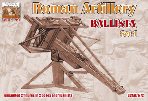 Linear-A 089 Roman Ballista Set 1 (2 figures in 2 poses & 1 Ballista)