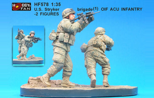 Hobby Fan HF578 US Stryker Brigade Infantry Set 1 (2 figures)