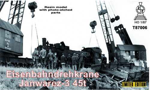 ZZ Modell T87006 Eisenbahndrehkrane Janwarez-3 45t