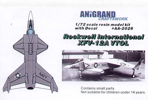 Anigrand Craftswork AA2026 Rockwell International XFV-12A - Naval VTOL fighter on alternative AV-8A