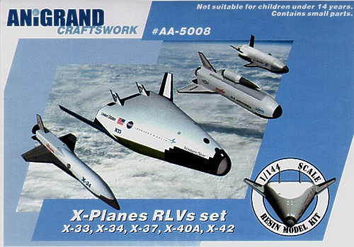 Anigrand Craftswork AA5008 X-33, X-34, X-37, X-40A, X-42 - X-planes RLVs compile-set