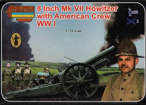 Strelets-R A002 American WWI 8 Inch Mk.VII Howitzer with Crew