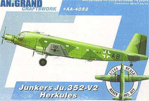 Anigrand Craftswork AA4052 Junkers Ju-352 V-2 Herkules - Transport of Luftwaffe most secret unit