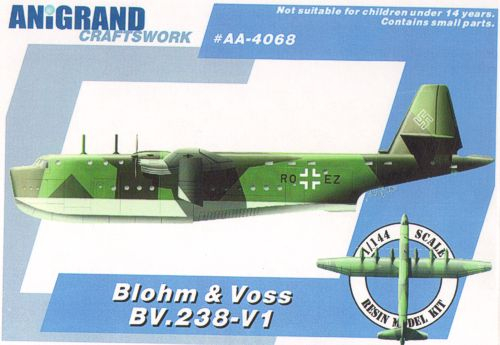 Anigrand Craftswork AA4068 Blohm & Voss Bv-238 V-1 - Largest aircraft of the Axis powers