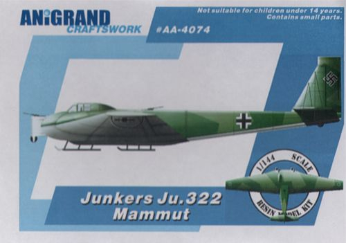 Anigrand Craftswork AA4074 Junkers Ju-322 Mammut - Heavy Glider