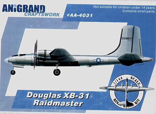 Anigrand Craftswork AA4031 Douglas XB-31 Raidmaster - Third of Super-bomber, to compete against B-29
