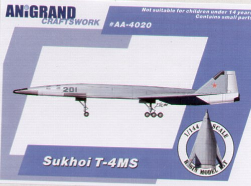Anigrand Craftswork AA4020 Sukhoi T-4MS - Swing-wing bomber competed against Tu-160 Blackjack
