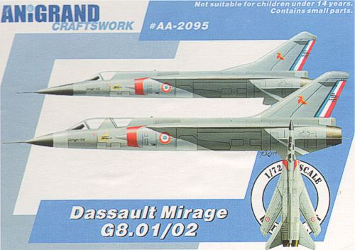 Anigrand Craftswork AA2095 Dassault Mirage G8.01/02 - French nuclear armed swing-wing fighter