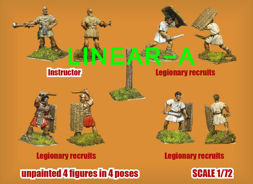 Linear-A 003S Legionary Recruits Training - Mini Set With 4 Figures