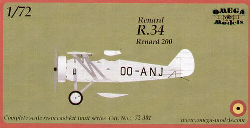 Omega Models 72301 Renard R.34 (Renard 200) - Belgium Decals 00-ANJ