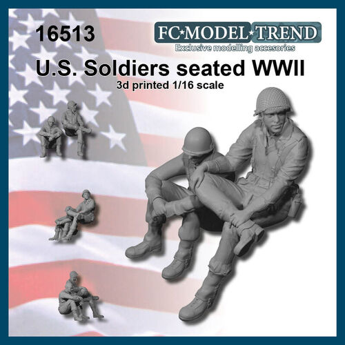 FC ModelTrend 16513 U.S. Soldiers Seated WWII