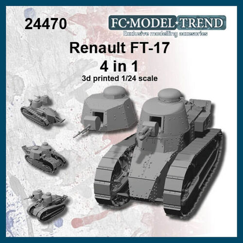 FC ModelTrend 24470 Renault FT-17 4 In 1