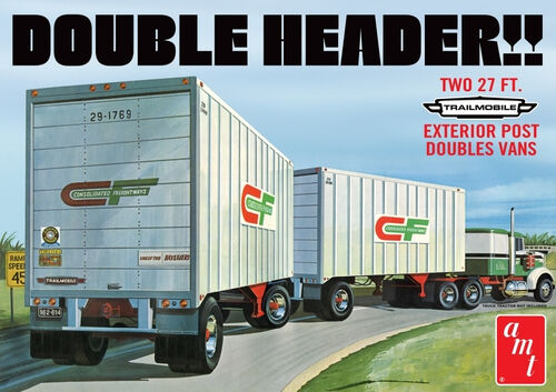 AMT/ERTL 1132 Double Header Tandem Van Trailers