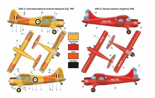 Miniwing 362 de Havilland Canada DHC-2 Beaver - over Antarctica (1 kit boxed, 2 decal versions)