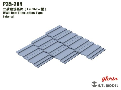 ET Model P35-204 Roof WWII Tiles Ludlow Type