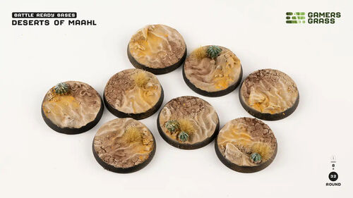GamersGrass GGB-DR32 Deserts Of Maahl Round 32mm (x8)