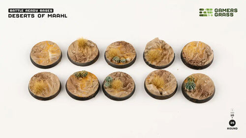 GamersGrass GGB-DR25 Deserts Of Maahl Round 25mm (x10)
