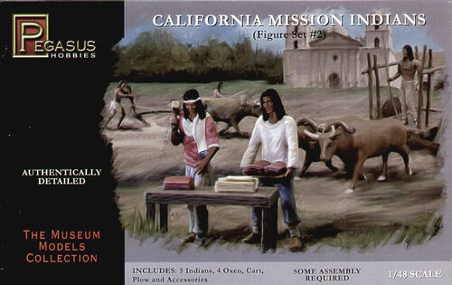Pegasus 7005 California Mission: Indians Figure Set 2 (5 figures)