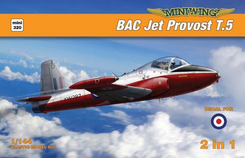 Miniwing 320 BAC Jet Provost T.5 RAF (2 plastic kits with canopy mask in box - 3 decal versions)
