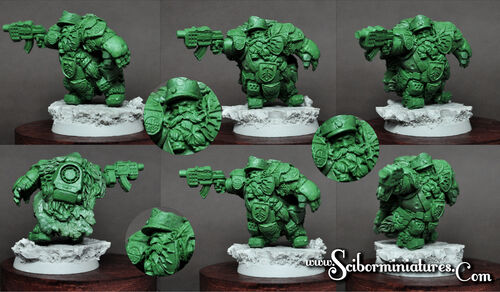 Scibor Monstrous Miniatures 28SF0225 SF Dwarf Officer #1