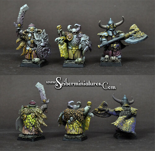 Scibor Monstrous Miniatures 28MA0105 Evil Dwarves Lords - Set 1